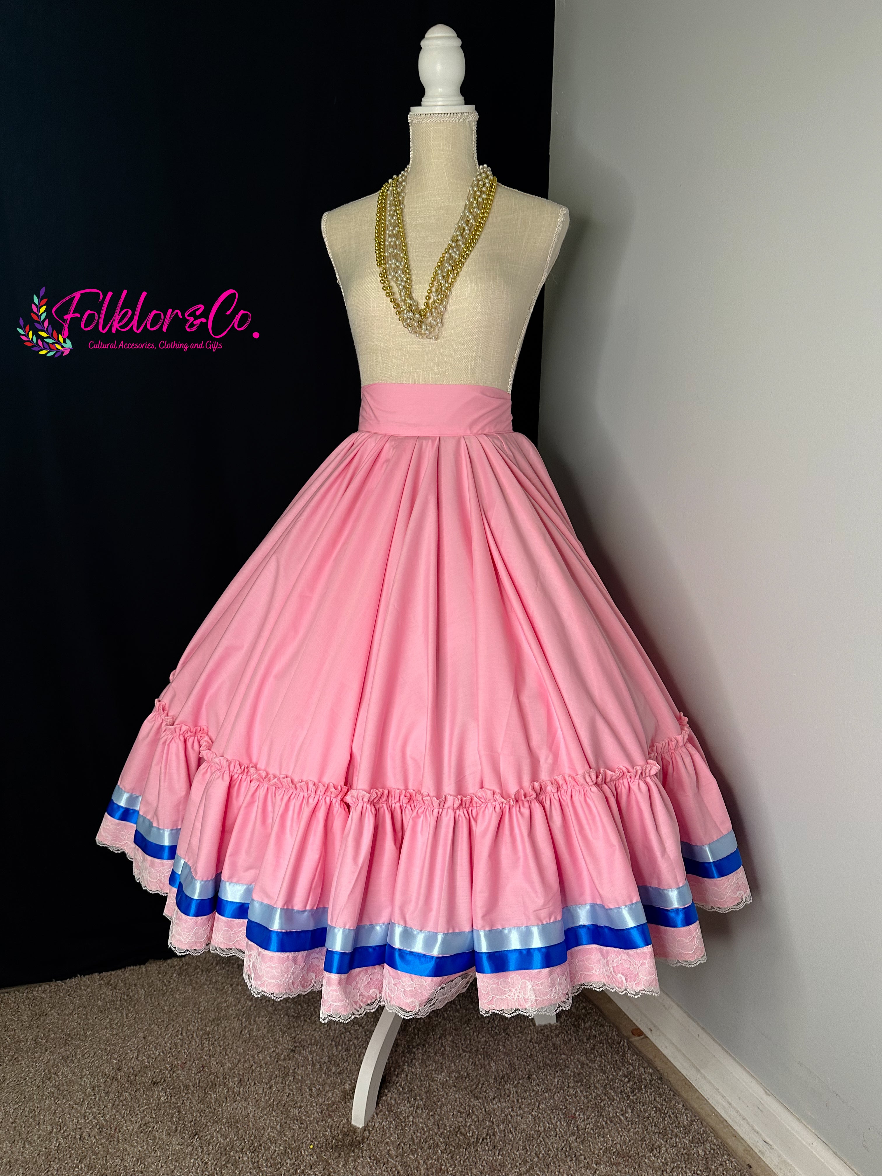 Kids Pink Practice Skirt – FolklorYCo